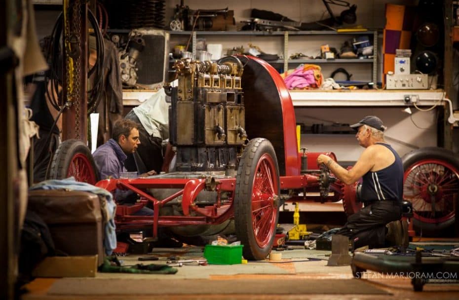 El motor FIAT del S76 «La Bestia de Turín» con 4 cilindros y sus 28.4 ...