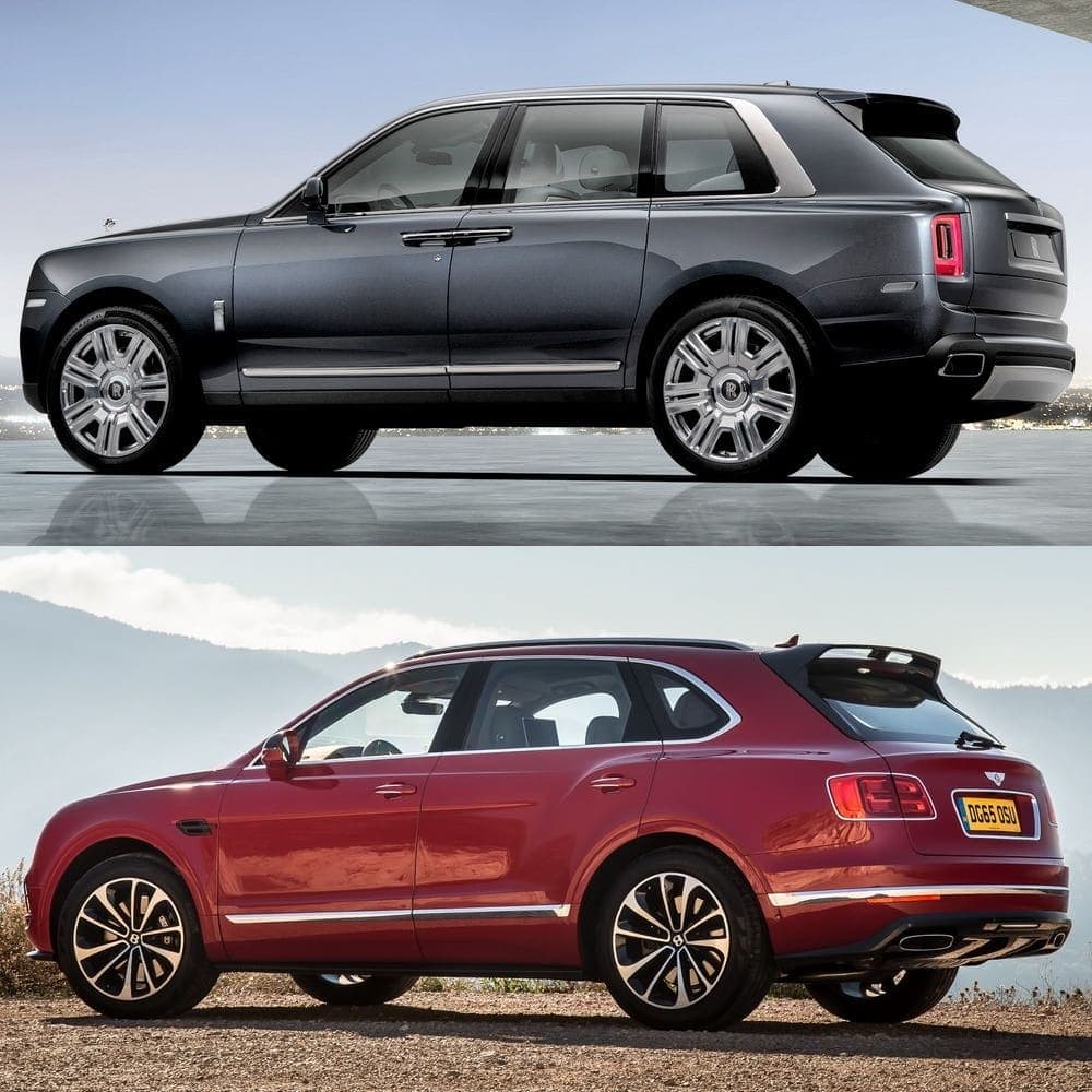 Comparación visual Bentley Bentayga vs. Rolls-Royce Cullinan