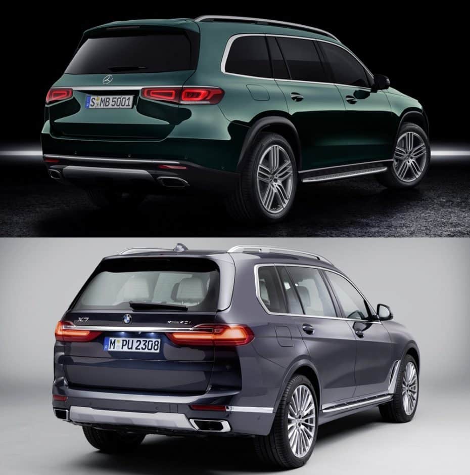 Comparativa visual Mercedes-Benz GLS vs. BMW X7