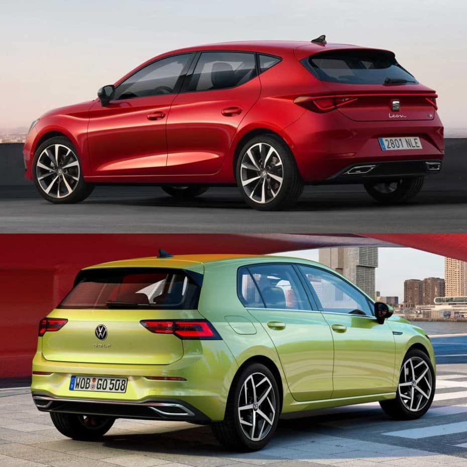 Comparación visual SEAT León vs. Volkswagen Golf 2020: ¿Tú con cuál te ...
