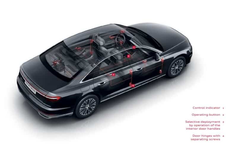 Audi A8 L Security 2021: Máxima protección con el motor del Audi S8