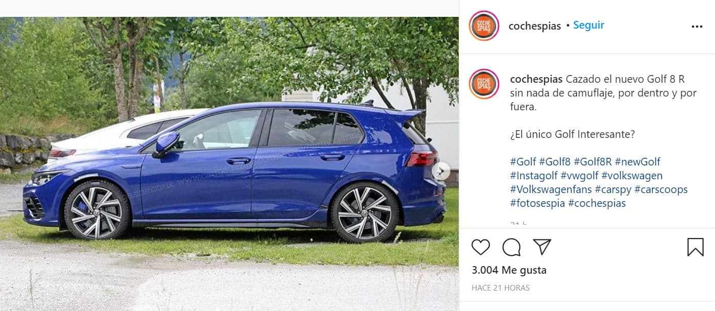 ¡Filtrado! Así luce el nuevo Volkswagen Golf R Mk8 desde todos los ...