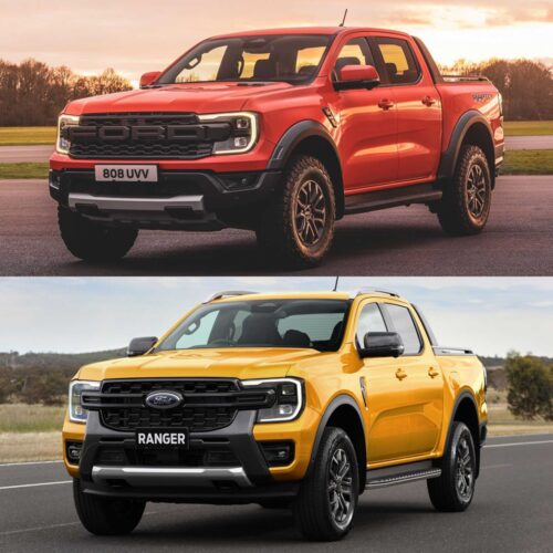 Ford Ranger Raptor vs. Ranger Wildtrack: cambios visuales