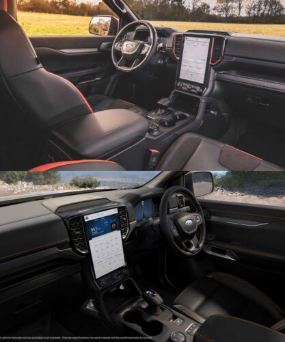 Ford Ranger Raptor vs. Ranger Wildtrack: cambios visuales