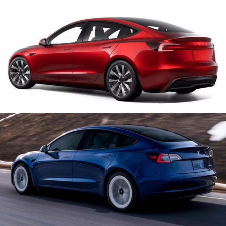 Comparativa visual Tesla Model 3 2024: un cambio acertado