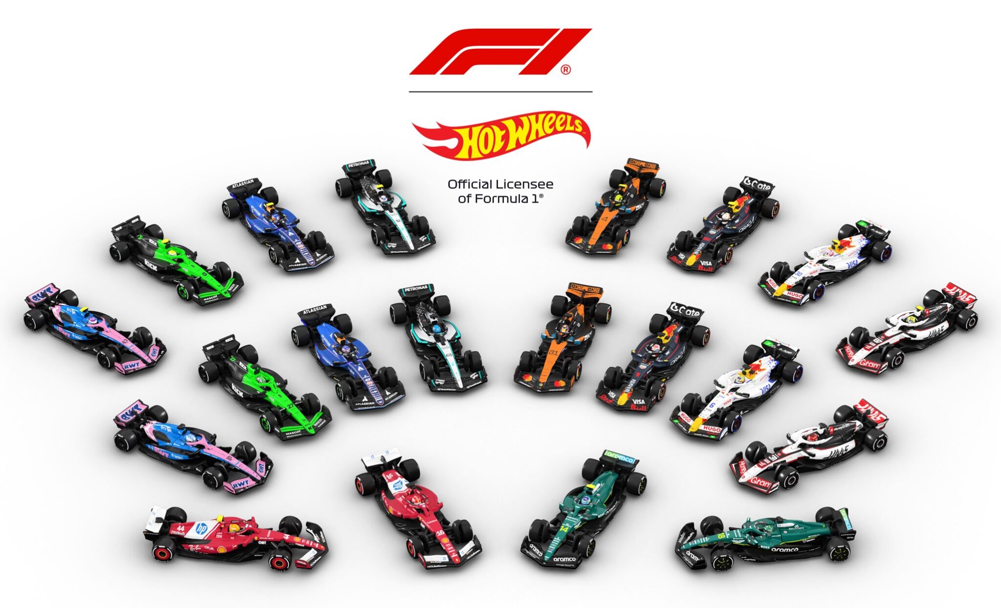 Hot Wheels Fórmula 1, todos los coches en formato 1:64