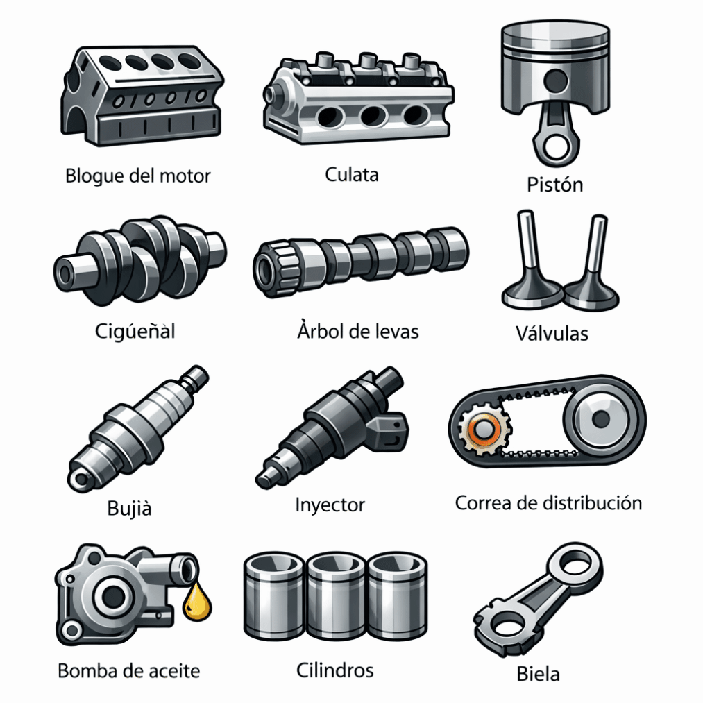 Partes básicas del motor: cuáles son, para qué sirven y cómo ...