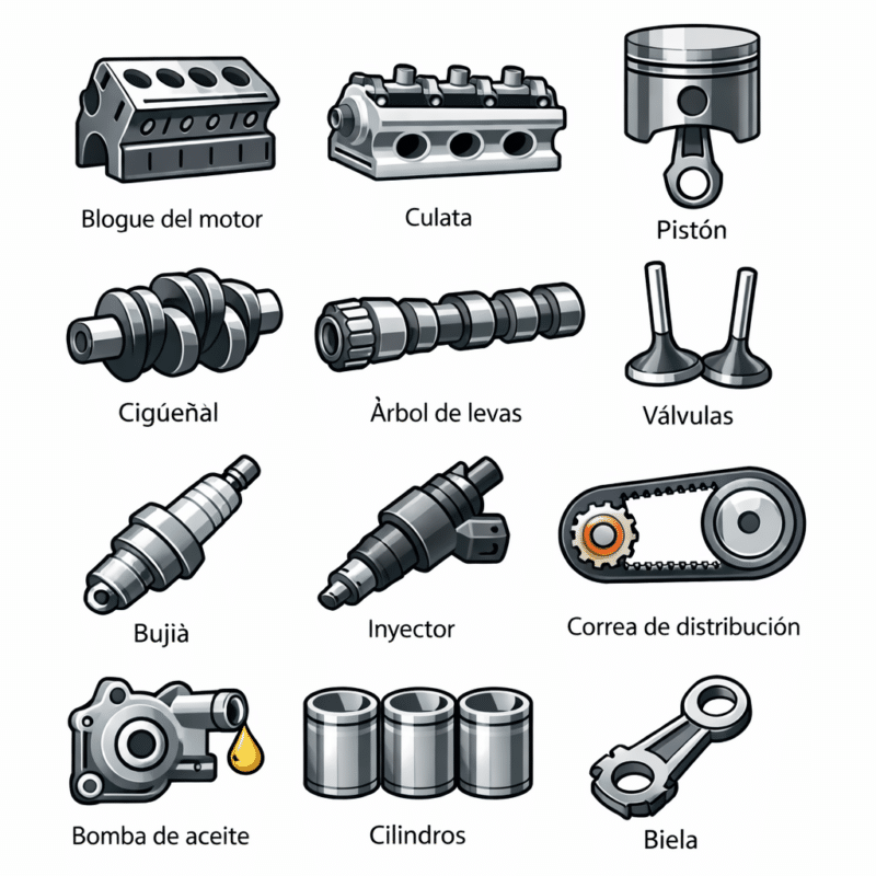Partes básicas del motor: cuáles son, para qué sirven y cómo ...